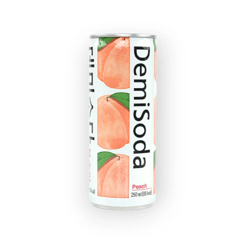 Demi Soda Peach - soda o smaku brzoskwiniowy 250 ml | Demi Soda - My Korea